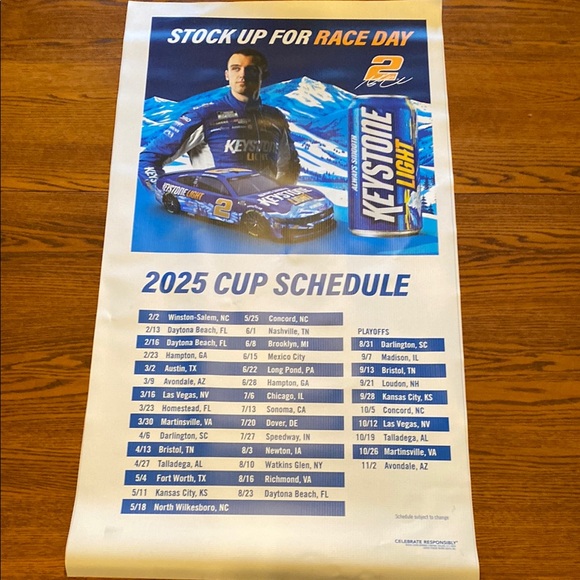 Nascar | Art | Nascar Keystone Light Race Day Poster Blue And Yellow ...